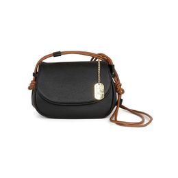 Anna Morellini Leder-Umh&auml;ngetasche "Drina" in Schwarz - (B)22 x (H)15 x (T)10 cm - 74% | Damen-taschen