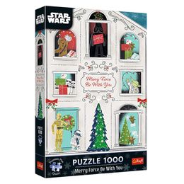 Trefl 1.000tlg. Puzzle "Star Wars - Marry Force be with You" - ab 12 Jahren - 13% | Gesellschaftsspiele