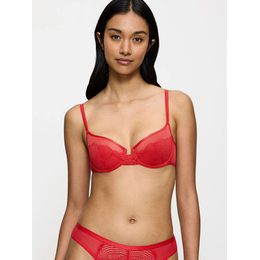 Triumph Bügel-BH in Rot - 58% | Größe 80C | Damen-bhs