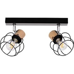 BRITOP LIGHTING Deckenleuchte &raquo;Phiphi&laquo; E27 1 Stk. Dekorative Leuchte aus Metall, passende LM E27 / exkl., Made in Europe holzfarben
