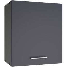 KOCHSTATION H&auml;ngeschrank &raquo;KS-Milan&laquo; H&auml;ngeschrank 50 cm, matte oder hochgl&auml;nzende Fronten grau Spanplatte