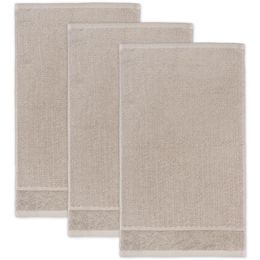 M&Ouml;VE FOR FROTTANA G&auml;stehandt&uuml;cher &raquo;Pearl&laquo; mit Perloptik cashmere Obermaterial: 100% Baumwolle B/L: 30 cmx50 cm