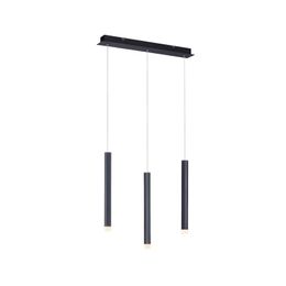 JUST LIGHT Pendelleuchte &raquo;BRUNO&laquo; LED-Board 1 Stk. Warmwei&szlig; LED schwarz