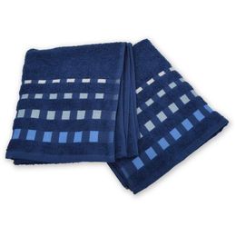 Kinzler Duschtuch &raquo;Kreta&laquo; Uni Farben, mit Bord&uuml;re, angenehm weich, leichte Qualit&auml;t blau Obermaterial: 100% Baumwolle B/L: 70 cmx140 cm