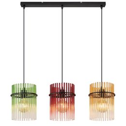 Globo LIGHTING Hängeleuchte »GORLEY« E27 1 Stk. Hängelampe/Pendelleuchte/Esszimmer/Wohnzimmer/Esstisch bunt
