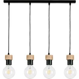 BRITOP LIGHTING Pendelleuchte »CLARTE« E27 1 Stk. Naturprodukt aus Eichenholz mit FSC -Zertifikat schwarz