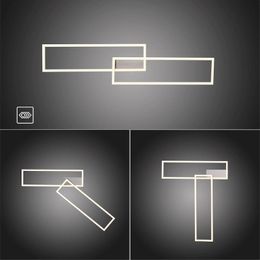 JUST LIGHT Deckenleuchte &raquo;IVEN&laquo; LED-Board 1 Stk. Warmwei&szlig; grau