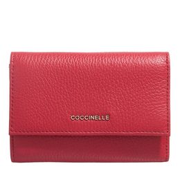 Coccinelle Portemonnaie - Metallic Soft - Gr. unisize - in Rot - f&uuml;r Damen