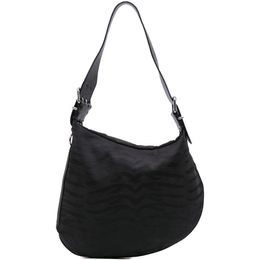 Fendi Hobo Bags - Zebra Print Canvas Oyster Hobo - Gr. unisize - in Schwarz - für Damen