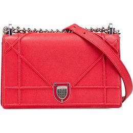 Christian Dior Hobo Bags - Small Grained Calfskin Diorama Flap - Gr. unisize - in Rot - f&uuml;r Damen