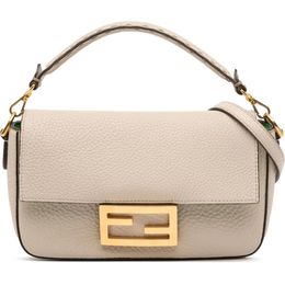 Fendi Hobo Bags - Mini Leather Baguette Satchel - Gr. unisize - in Braun - f&uuml;r Damen