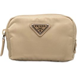 Prada Kosmetiktaschen - Tessuto Cosmetic Pouch - Gr. unisize - in Braun - f&uuml;r Damen
