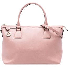 Gucci Hobo Bags - Dollar Calfskin GG Charm Satchel - Gr. unisize - in Gold - f&uuml;r Damen