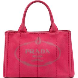 Prada Hobo Bags - Small Canvas Canapa Logo Satchel - Gr. unisize - in Gold - f&uuml;r Damen