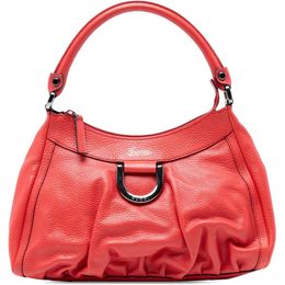 Gucci Hobo Bags - Leather Abbey D Ring Shoulder Bag - Gr. unisize - in Rot - f&uuml;r Damen