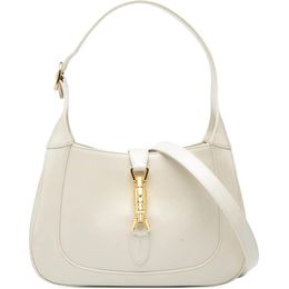 Gucci Hobo Bags - Small Calfskin Jackie 1961 Crossbody - Gr. unisize - in Wei&szlig; - f&uuml;r Damen