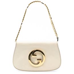Gucci Hobo Bags - Calfskin Blondie Chain Satchel - Gr. unisize - in Wei&szlig; - f&uuml;r Damen