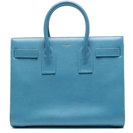 SAINT LAURENT Hobo Bags - Small Leather Sac De Jour Satchel - Gr. unisize - in Blau - f&uuml;r Damen