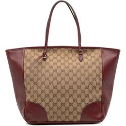 Gucci Shopper - GG Canvas Bree Tote - Gr. unisize - in Braun - f&uuml;r Damen