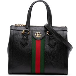 Gucci Hobo Bags - Small Leather Web Ophidia Satchel - Gr. unisize - in Schwarz - f&uuml;r Damen