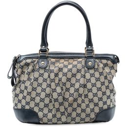 Gucci Hobo Bags - GG Canvas Sukey Satchel - Gr. unisize - in Braun - f&uuml;r Damen