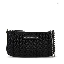 K by KARL LAGERFELD Karl Lagerfeld Portemonnaie - K/Weave Mini-Umh&auml;ngetasche Pouch - Gr. unisize - in Schwarz - f&uuml;r Damen
