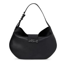 K by KARL LAGERFELD Karl Lagerfeld Hobo Bags - K/Signature &Uuml;bergro&szlig;e Mond-Tasche - Gr. unisize - in Schwarz - f&uuml;r Damen