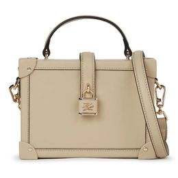 K by KARL LAGERFELD Karl Lagerfeld Crossbody Bags - K/Autograph Trunk Bag mit Vorh&auml;ngeschloss - Gr. unisize - in Beige - f&uuml;r Damen