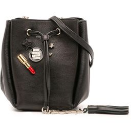 SAINT LAURENT Hobo Bags - Mini Leather Monogram Embellished Bourse Bucket Ba - Gr. unisize - in Schwarz - f&uuml;r Damen