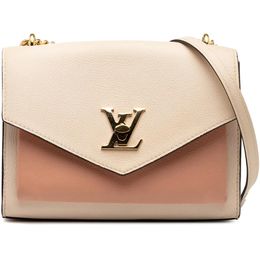 Louis Vuitton Hobo Bags - Bicolor Leather MyLockMe Chain BB - Gr. unisize - in Braun - f&uuml;r Damen