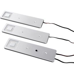 Heitronic Unterschrankleuchte &raquo;Imola, 3er Set anschlussfertig&laquo; LED-Modul 3 Stk. Warmwei&szlig; K&uuml;chenlampe, K&uuml;chenbeleuchtung, mit Schalter, erweiterbar...