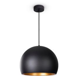 Paco Home Pendelleuchte &raquo;JOHN&laquo; E27 Schwarz-Gold