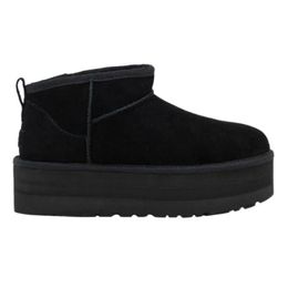 UGG Australia UGG Stiefel - Dames Ultra Mini Platform Zwart - Gr. 7 - in Schwarz - f&uuml;r Damen