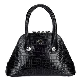 Philipp Plein Crossbody Bags - Henkel Tasche Cocco Crocco Gepr&auml;gt - Gr. unisize - in Schwarz - f&uuml;r Damen