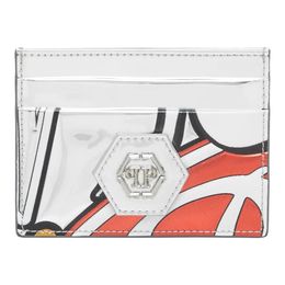 Philipp Plein Portemonnaies - Embossed Credit Card Holder 3D Plein - Gr. unisize - in Rot - f&uuml;r Damen