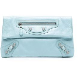 Balenciaga Clutches - Lambskin Motocross Giant 12 Envelope Clutch - Gr. unisize - in Blau - f&uuml;r Damen