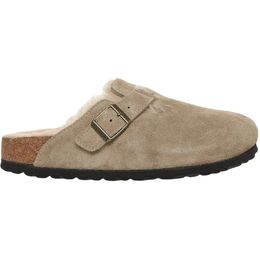 Birkenstock Slipper & Pantoletten - Clogs 'Boston Shearling' - Gr. 37 (EU) - in Beige - f&uuml;r Damen