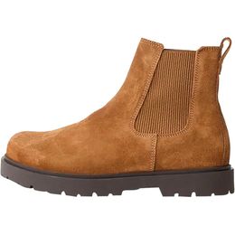 Birkenstock Stiefel - Stivale W Highwood Slip On Suede Leather Dark Tea - Gr. 37 (EU) - in Bunt - für Damen
