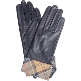 Barbour Handschuhe - Gloves Blackdress Tartan - Gr. M - in Schwarz - f&uuml;r Damen