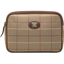 Burberry Clutches - Vintage Check Canvas Clutch - Gr. unisize - in Braun - f&uuml;r Damen