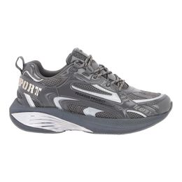 Plein Sport Low-Top Sneaker - Lo-Top Turnschuhe - Gr. 43 (EU) - in Dunkelgrau - f&uuml;r Damen