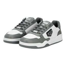 Philipp Plein Low-Top Sneaker - Lo-Top Turnschuhe Street - Gr. 46 (EU) - in Grau - f&uuml;r Damen