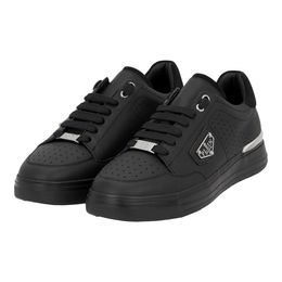 Philipp Plein Low-Top Sneaker - Lo-Top Turnschuhe - Gr. 47 - in Schwarz - f&uuml;r Damen