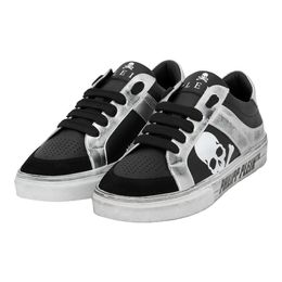 Philipp Plein Low-Top Sneaker - Lo-Top Turnschuhe Retrokickz - Gr. 45 (EU) - in Schwarz - f&uuml;r Damen