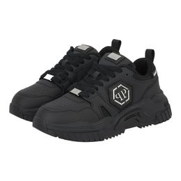 Philipp Plein Low-Top Sneaker - Lo-Top Turnschuhe Hexagon - Gr. 39 (EU) - in Schwarz - f&uuml;r Damen