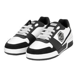 Philipp Plein Low-Top Sneaker - Lo-Top Turnschuhe P-Force 78 - Gr. 39 (EU) - in Wei&szlig; - f&uuml;r Damen