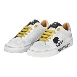 Philipp Plein Low-Top Sneaker - Lo-Top Turnschuhe Retrokickz - Gr. 39 (EU) - in Wei&szlig; - f&uuml;r Damen