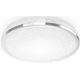 B.K.LICHT LED Deckenleuchte &raquo;BK_DL1305 LED Deckenlampe, Sternendekor, Neutralwei&szlig;es Licht, &Oslash;38cm&laquo; LED-Modul 1 Stk. Neutralwei&szlig; 24W, 2.200 Lm,...