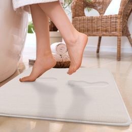 Paco Home Badematte &raquo;Corby 255, Memory-Schaum Effekt&laquo; H&ouml;he 13 mm rutschhemmend beschichtet fu&szlig;bodenheizungsgeeignet Badteppich, Uni Farben beige Polyester