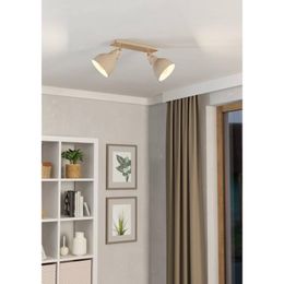 Eglo Deckenspot »ARRECIFE Wandstrahler, Stahl, E27, IP20, Wohnzimmerlampe, Flurlampe« E27 1 Stk. Spot, L53, 1 x B14, 5 x H23, 5 cm, braun,...